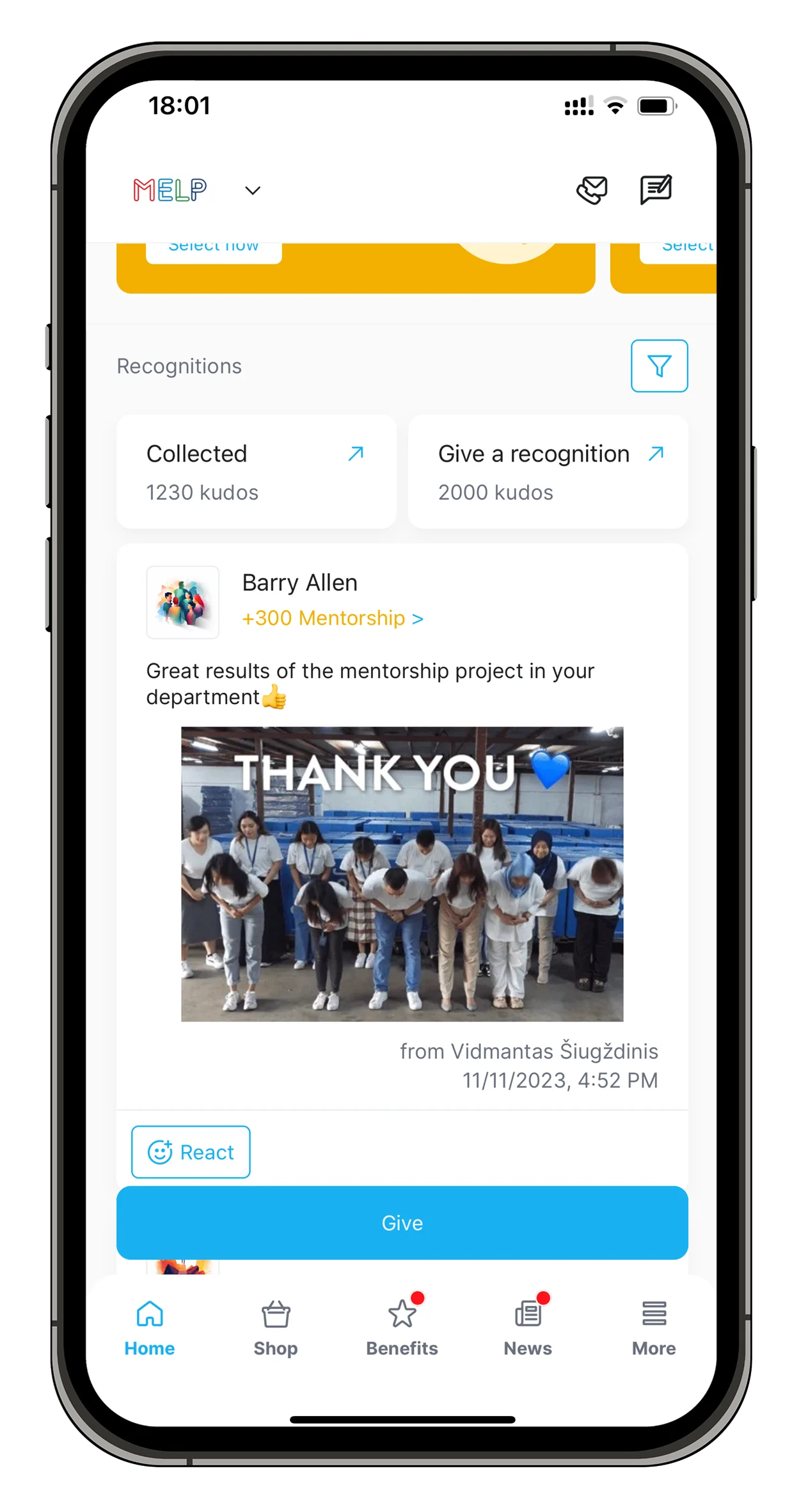 MELP - Employee Engagement App