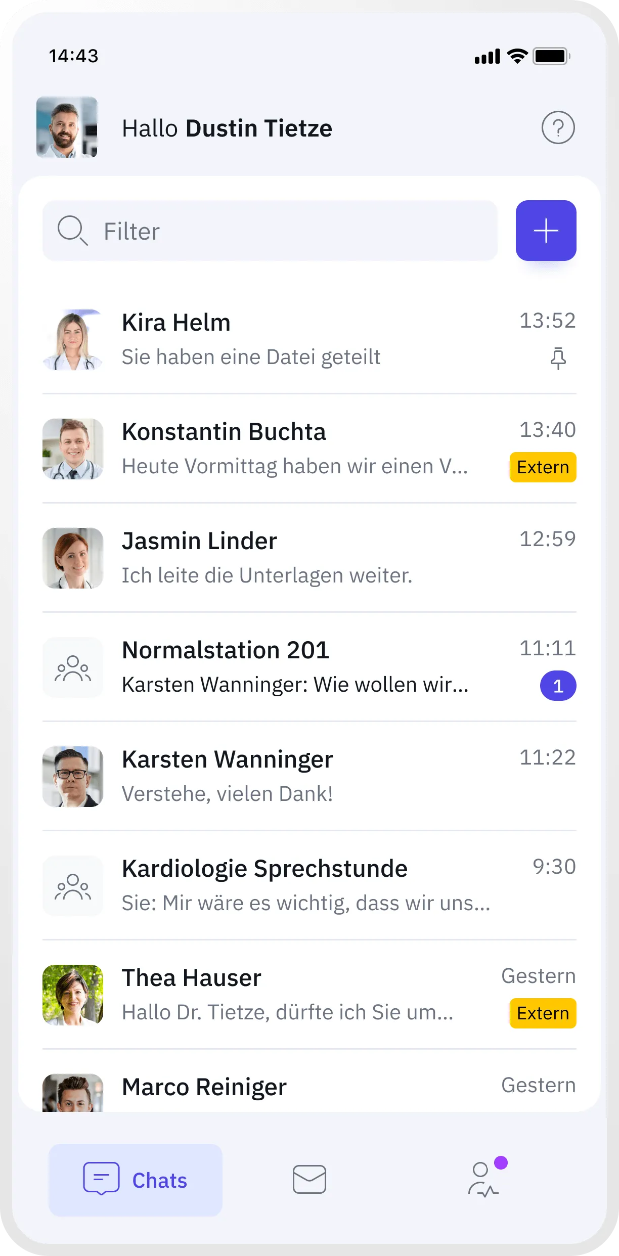 Famedly » TI-Messenger (100% DSGVO)