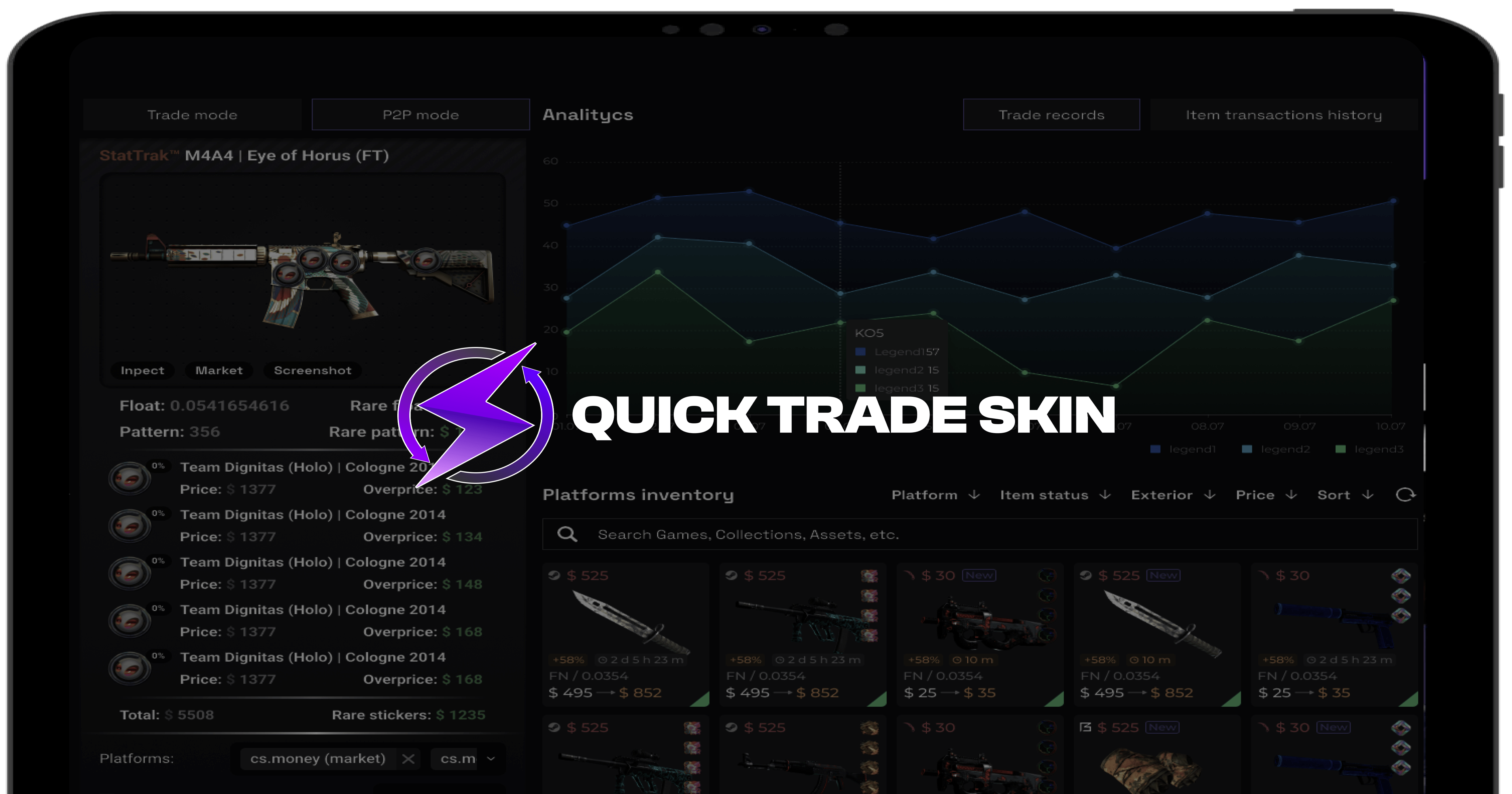 QuickTrade.skin is your best tool for successful trading