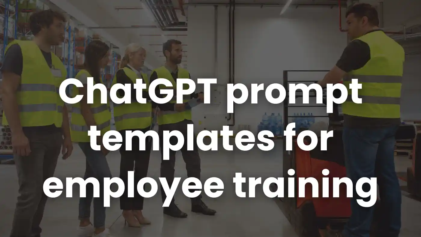 ChatGPT prompt templates for employee training | Coursebox AI
