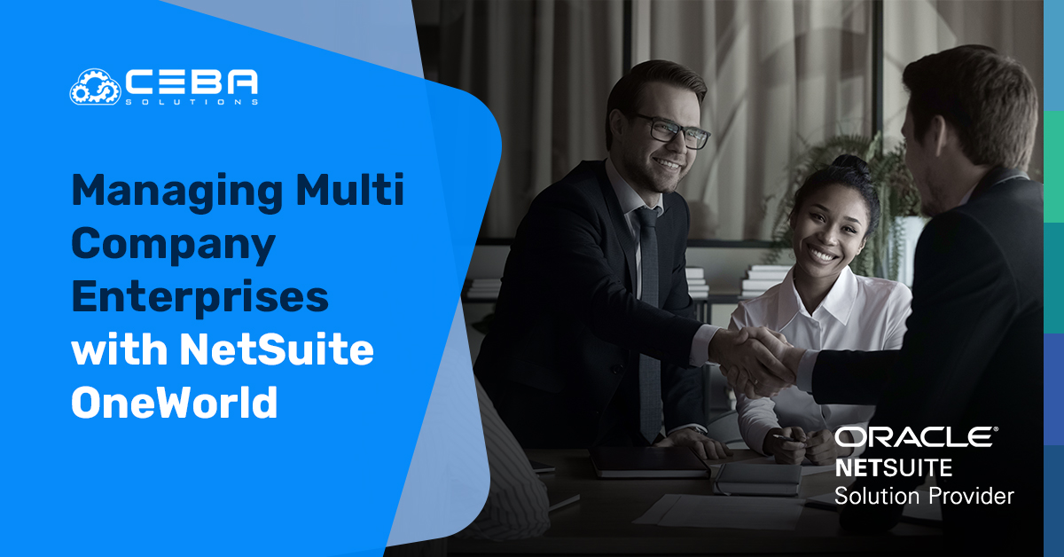 Managing Multi Company Enterprises with NetSuite OneWorld
