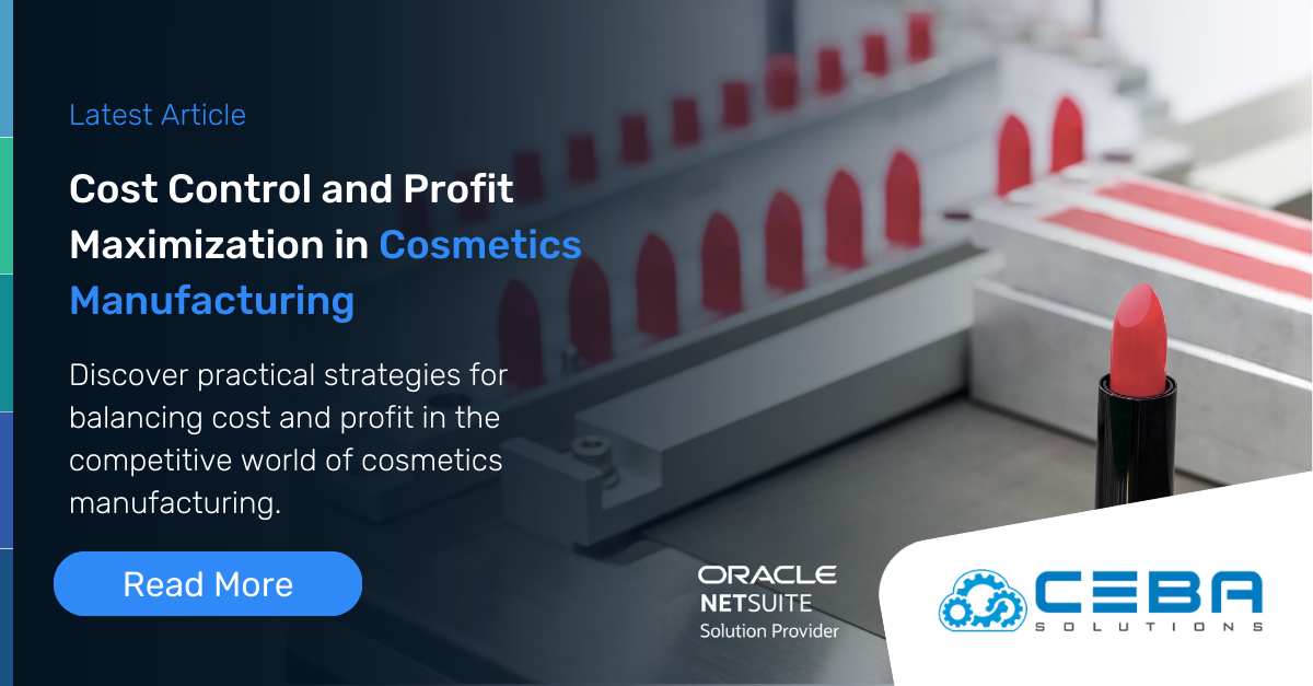 Cost Control and Profit Maximization in Cosmetics Manufacturing