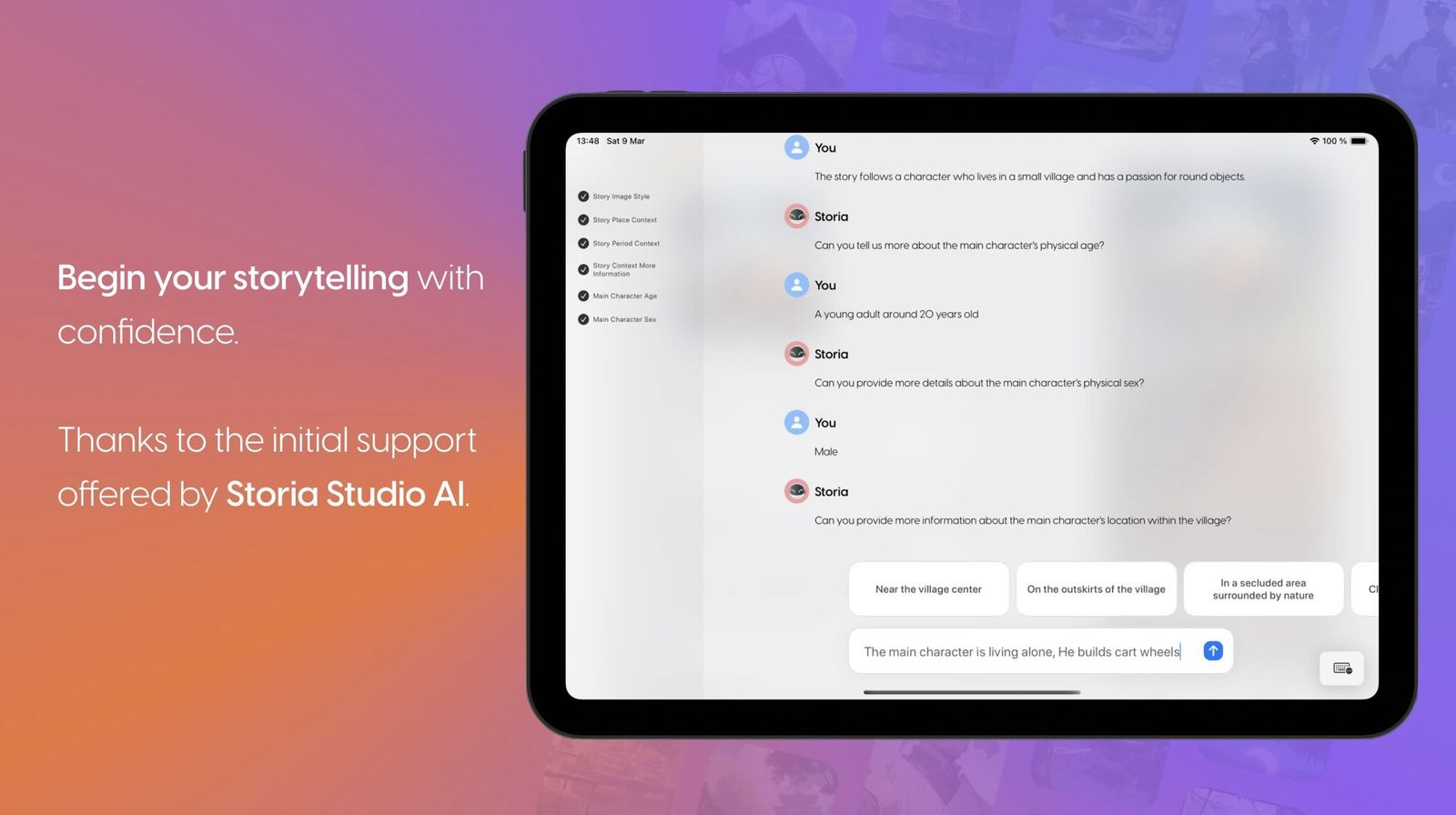 Storia AI - Make your stories alive