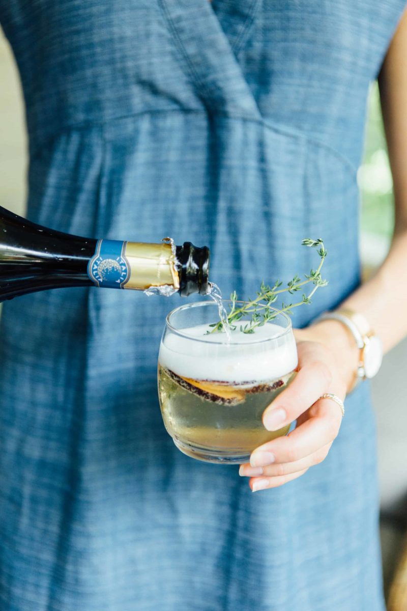 Two Herb Infused Prosecco Cocktails for Fall | Ruff Details Blog