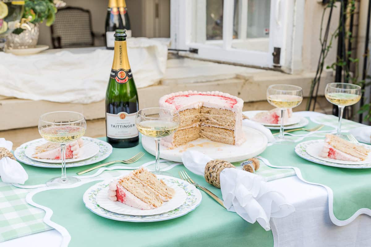 Strawberry Cream Cake & Taittinger for Easter | Ruff Details Blog