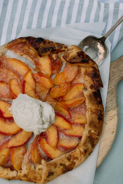 Rustic Peach Tart Recipe | Ruff Details Blog
