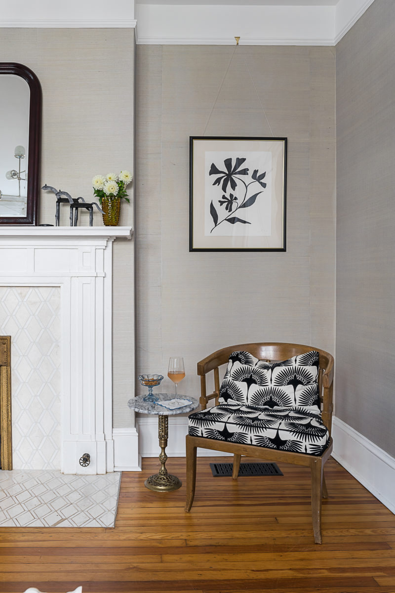 Grasscloth Parlor Reveal | Ruff Details Blog