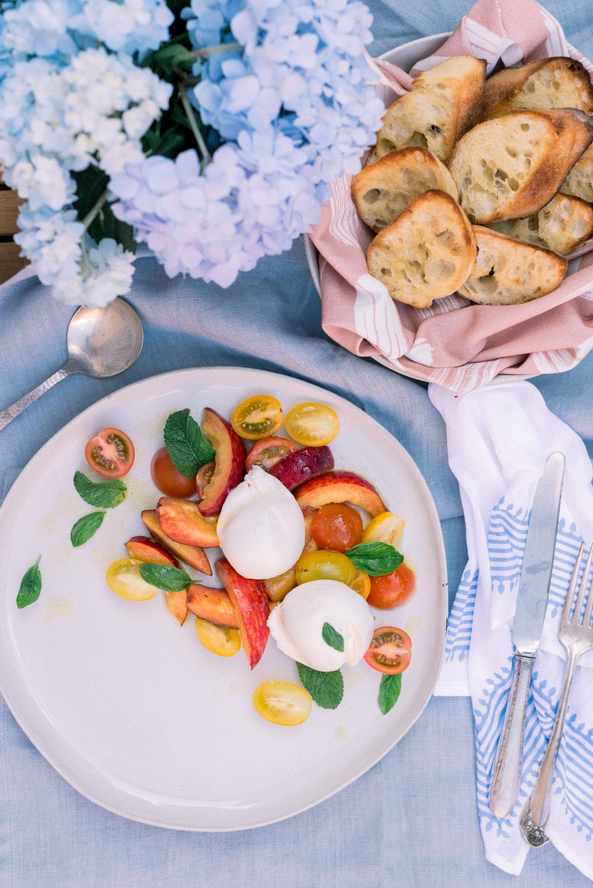 DIY Peach and Burrata Crostini with a White Balsamic Drizzle | Ruff ...