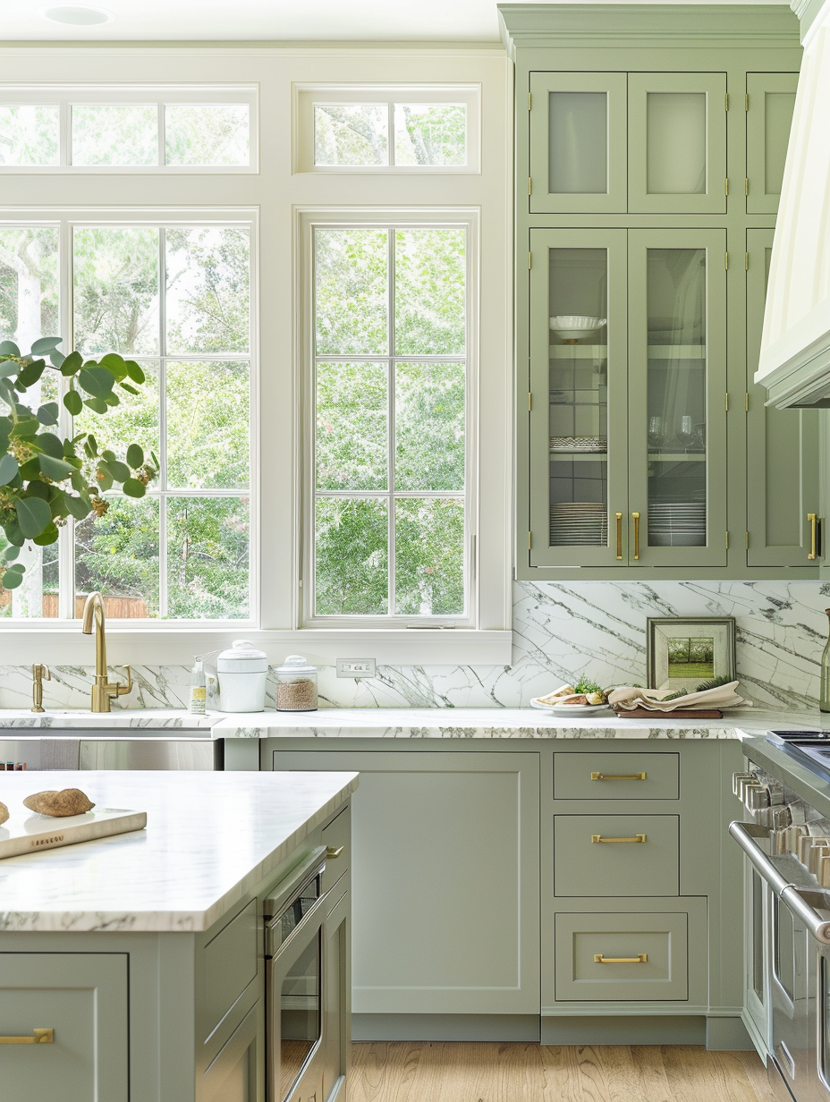 18 Gorgeous Paint Colors for Your Dream Green Kitchen | Ruff Details Blog