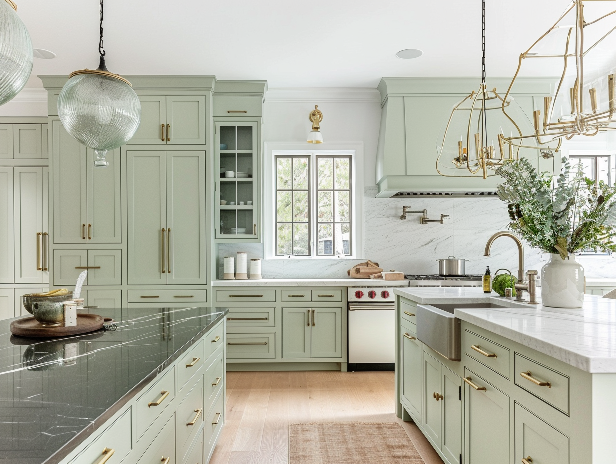 18 Gorgeous Paint Colors for Your Dream Green Kitchen | Ruff Details Blog