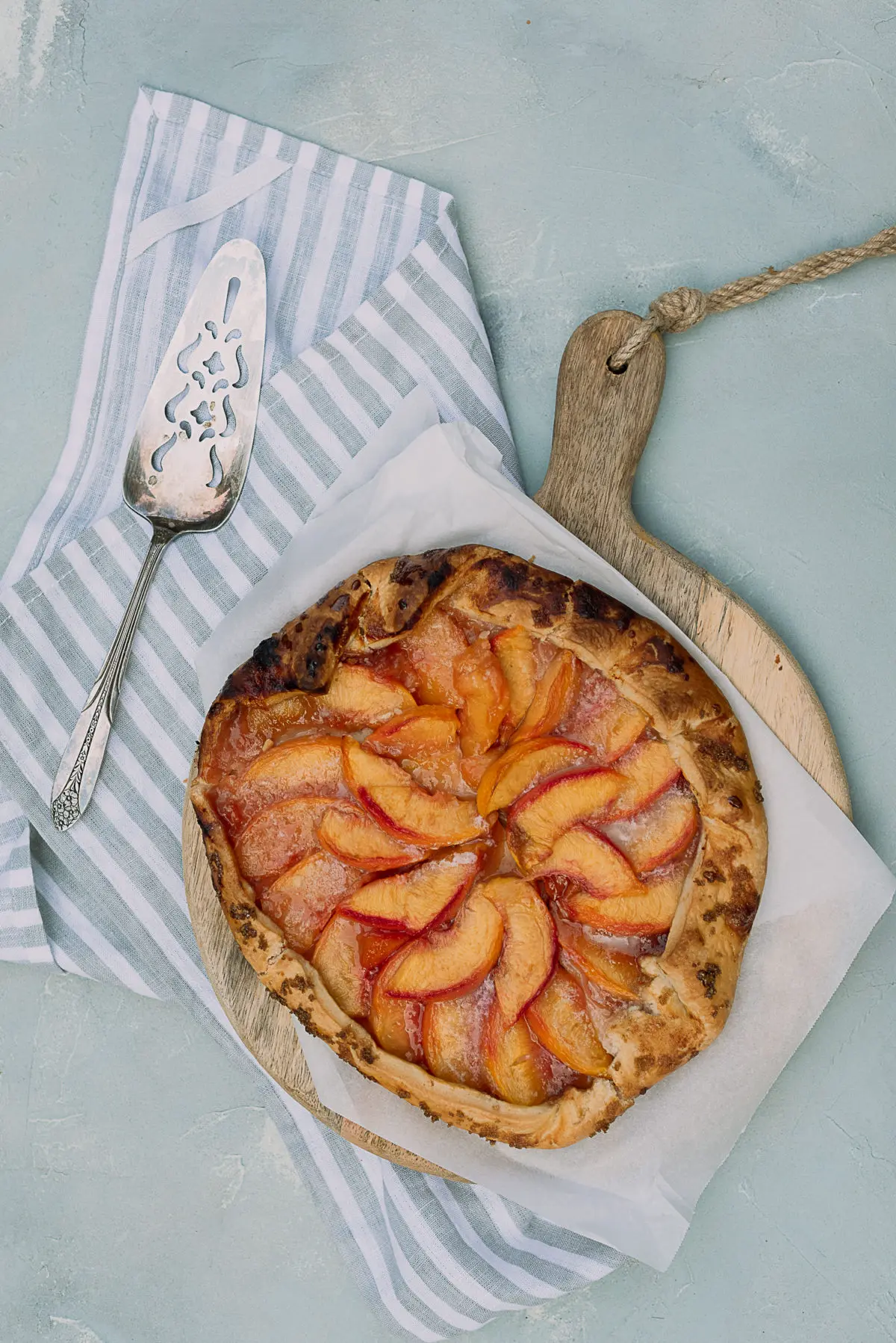 Rustic Peach Tart Recipe | Ruff Details Blog