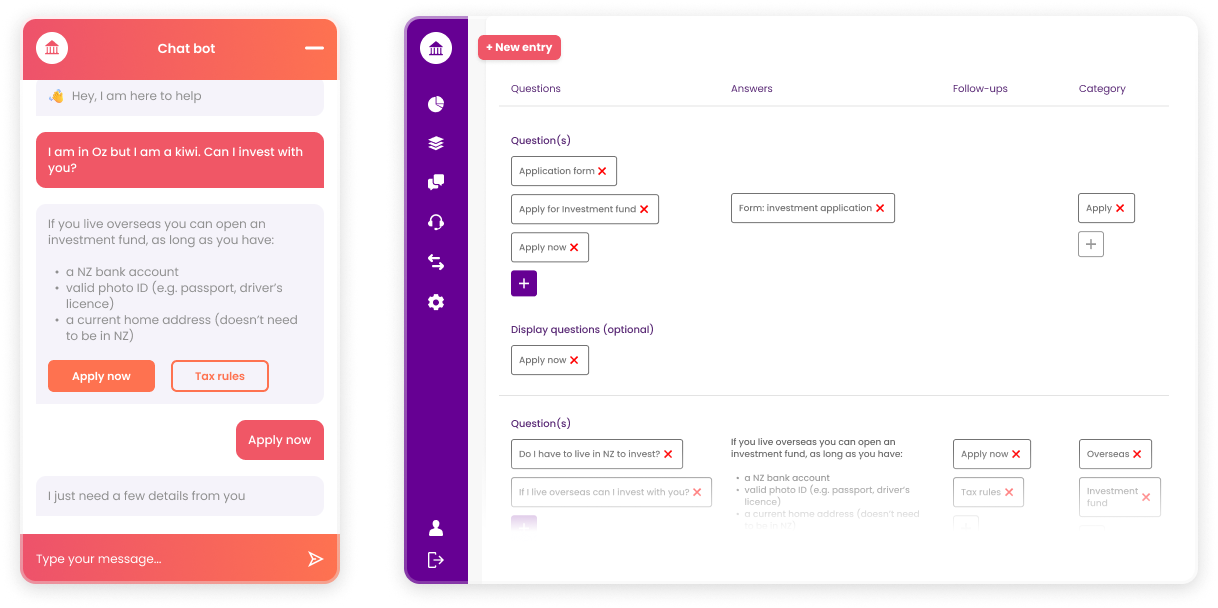 Helpfruit | Chatbots, help pages and live chat | Free 30 day trial