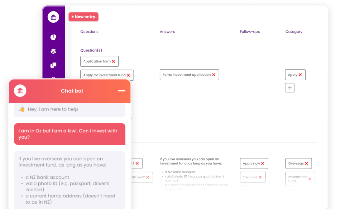 Helpfruit | Chatbots, help pages and live chat | Free 30 day trial