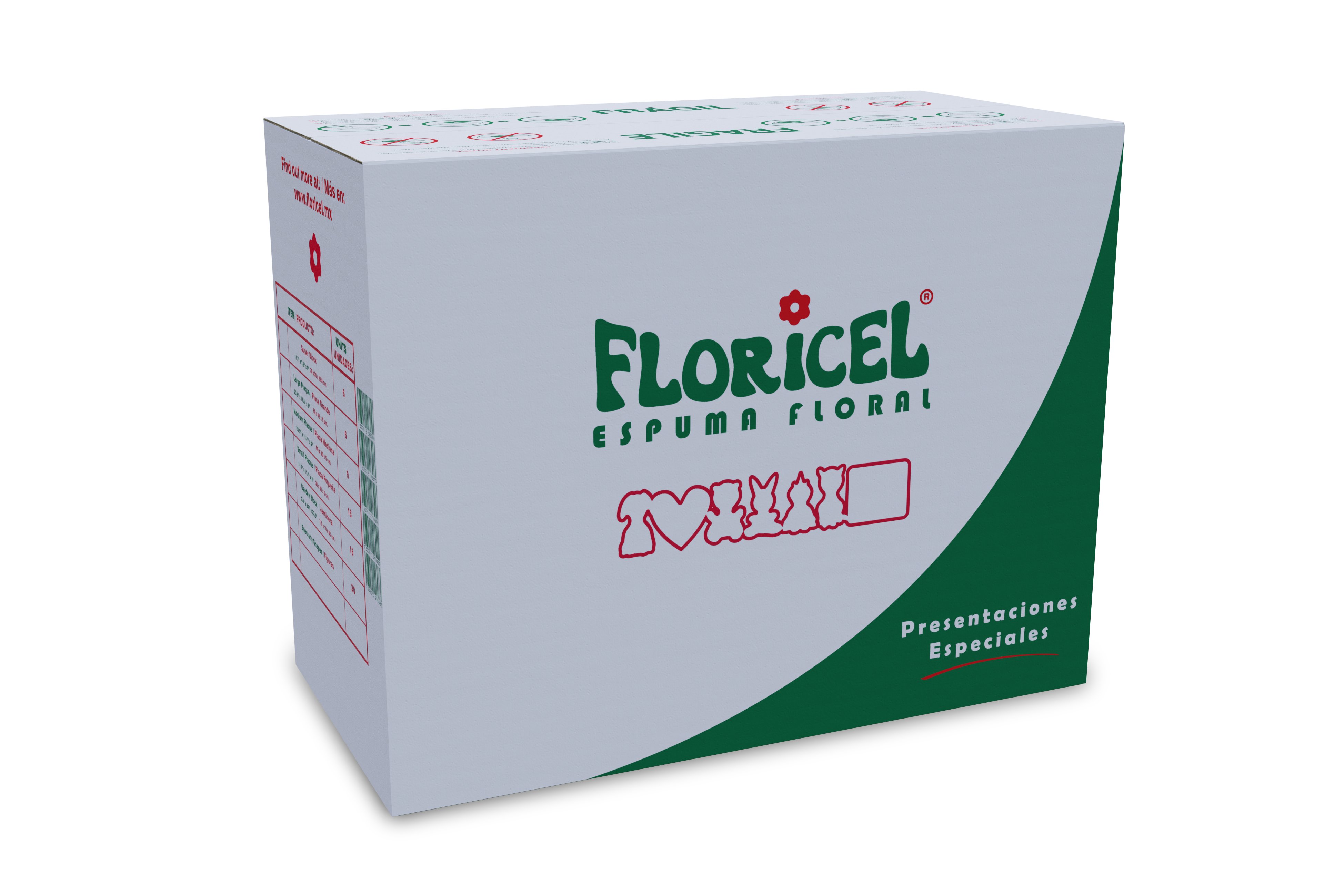 Placa Chica 18 Piezas - Floricel