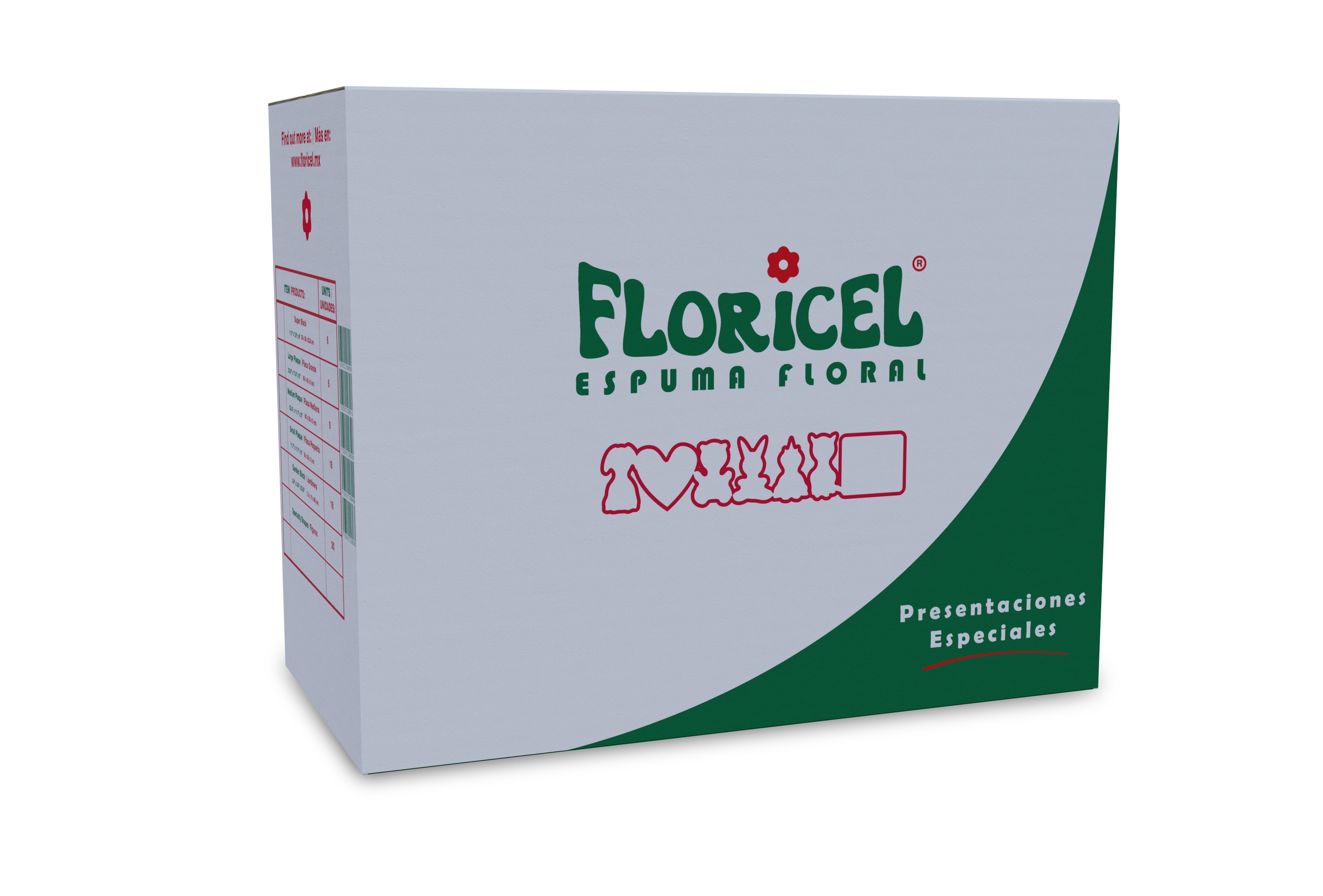Placa Chica 18 Piezas - Floricel