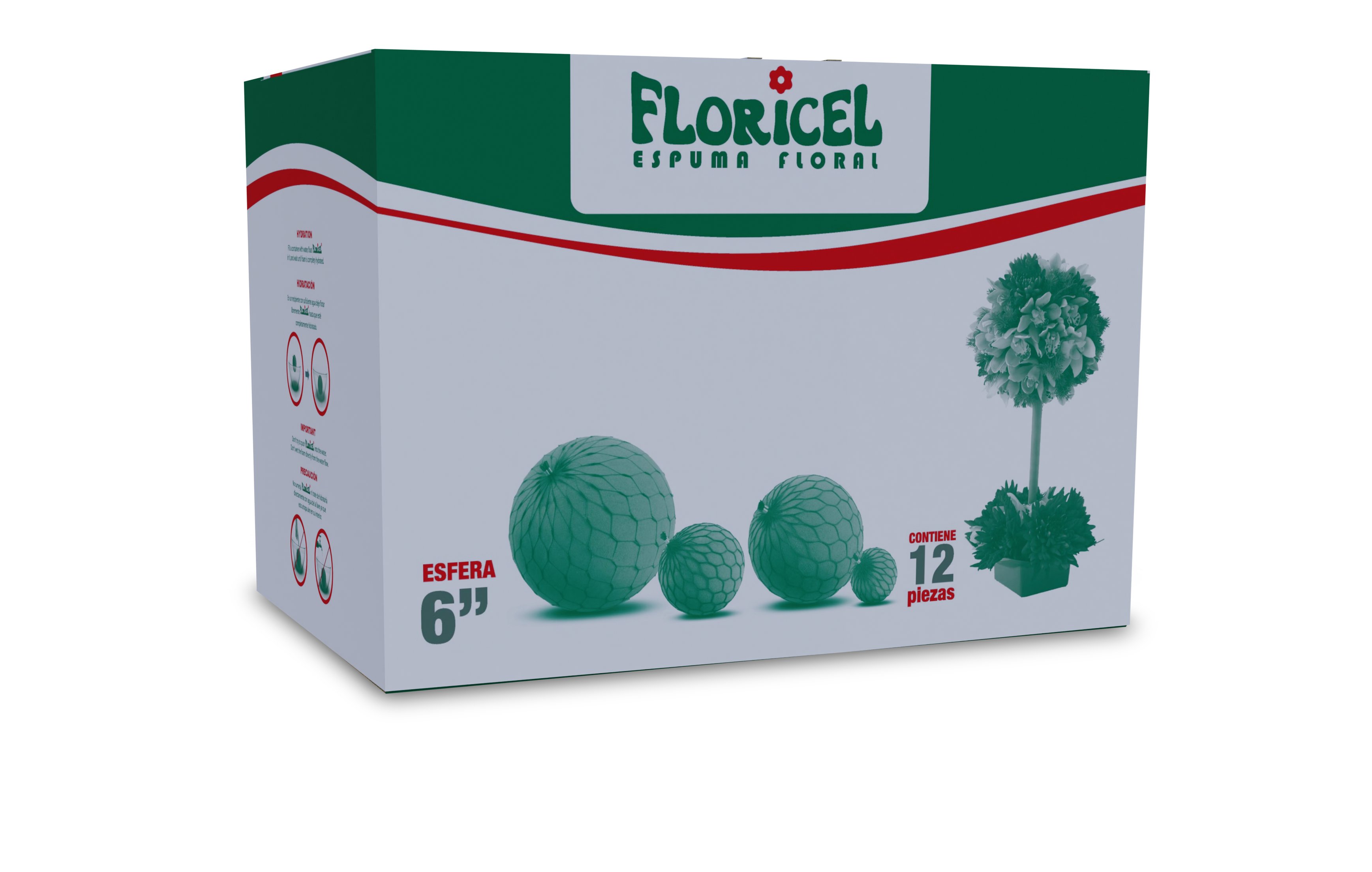 Esfera 6 pulgadas 12 pzas - Floricel