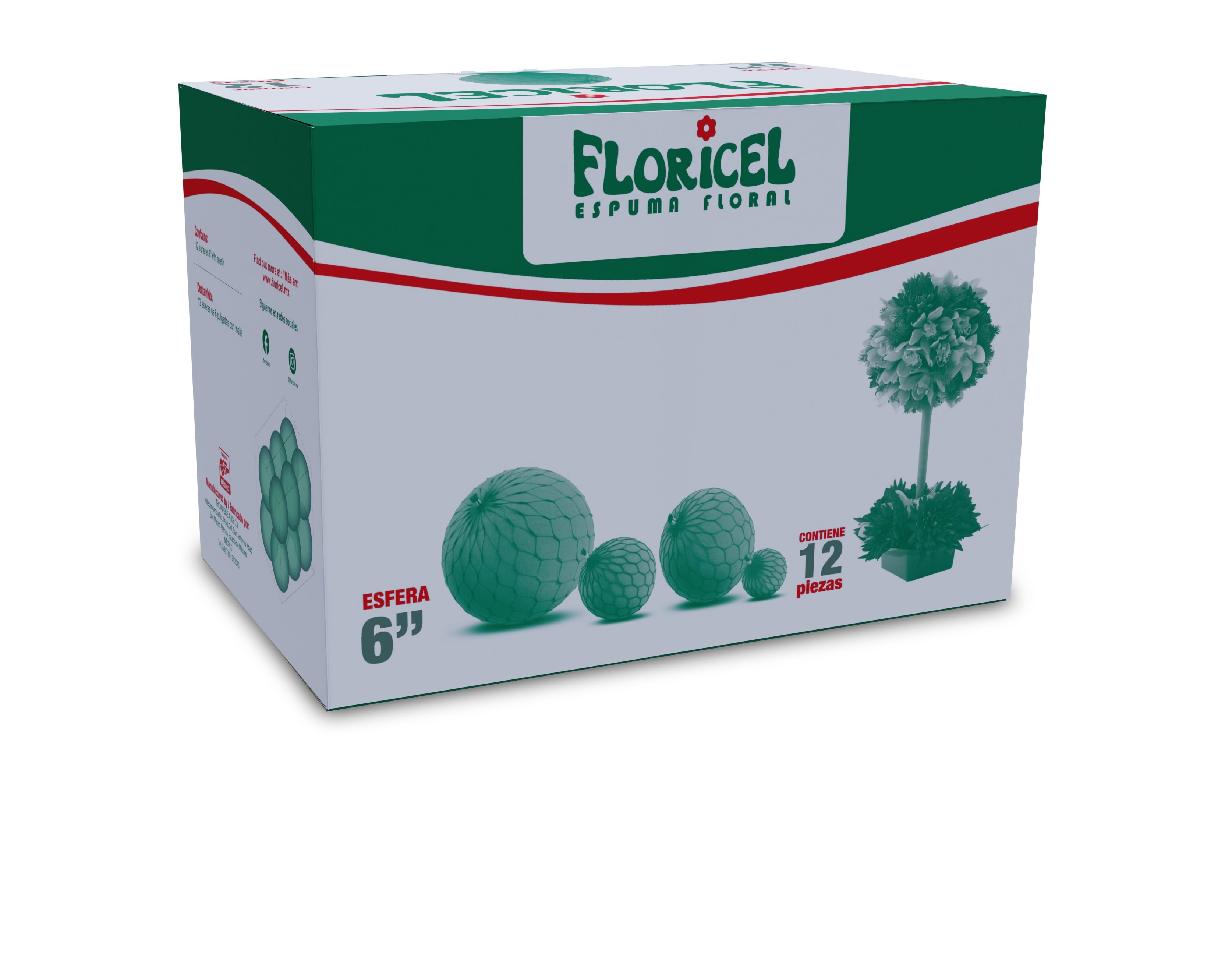 Esfera 6 pulgadas 12 pzas - Floricel
