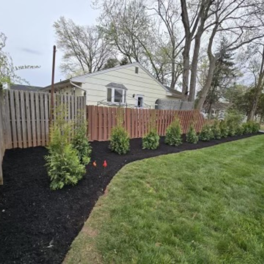 Mulch Bed With Tree Install - Landscaping Projects | Premier Home ...