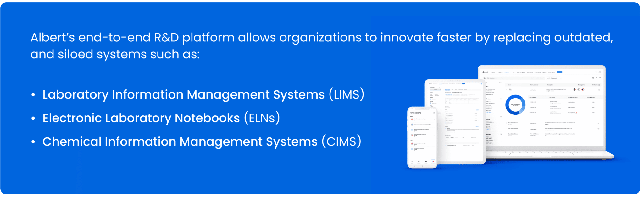 5 Ways Albert Differs from LIMS & Other Lab Systems - Albert Invent