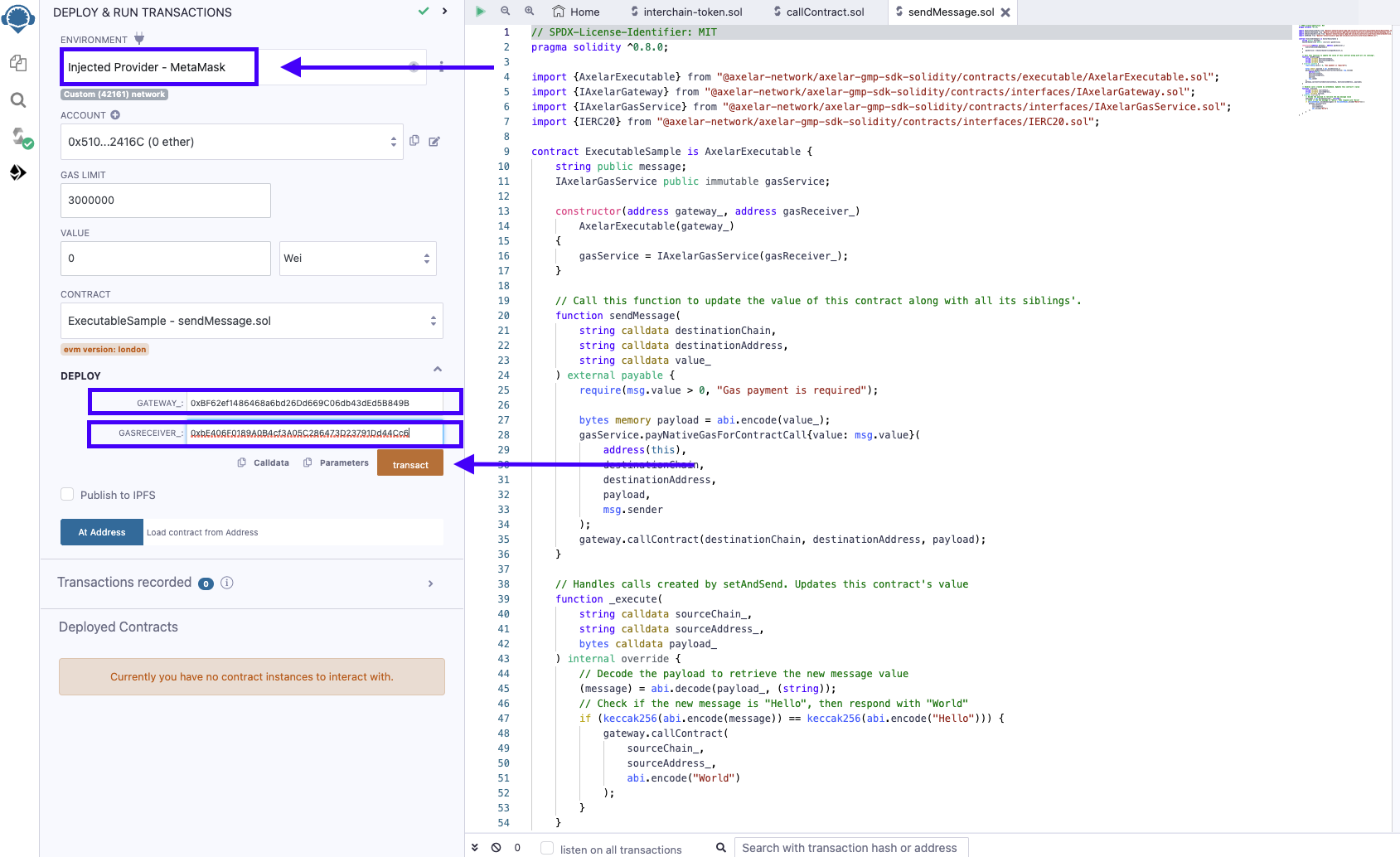 How to Create a 2-way Communication Smart Contract With Solidity and Axelar | Axelar Blog