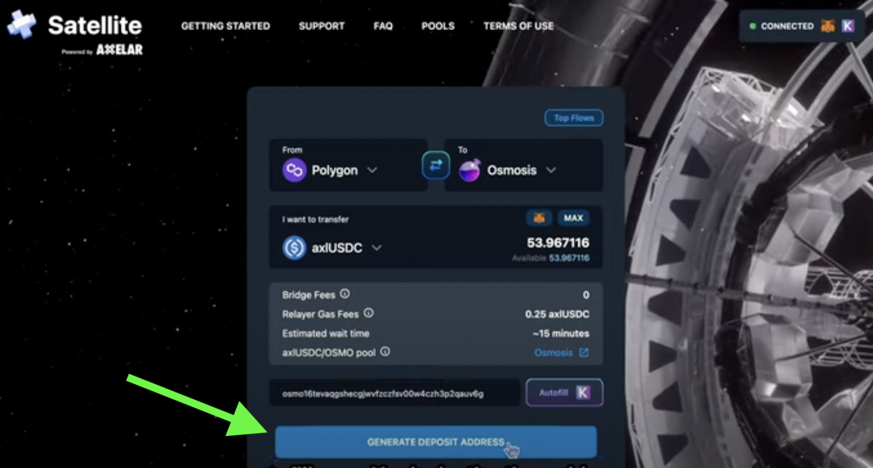 How to Bridge Into Cosmos: Transferring Stablecoins From Polygon to Osmosis | Axelar Blog