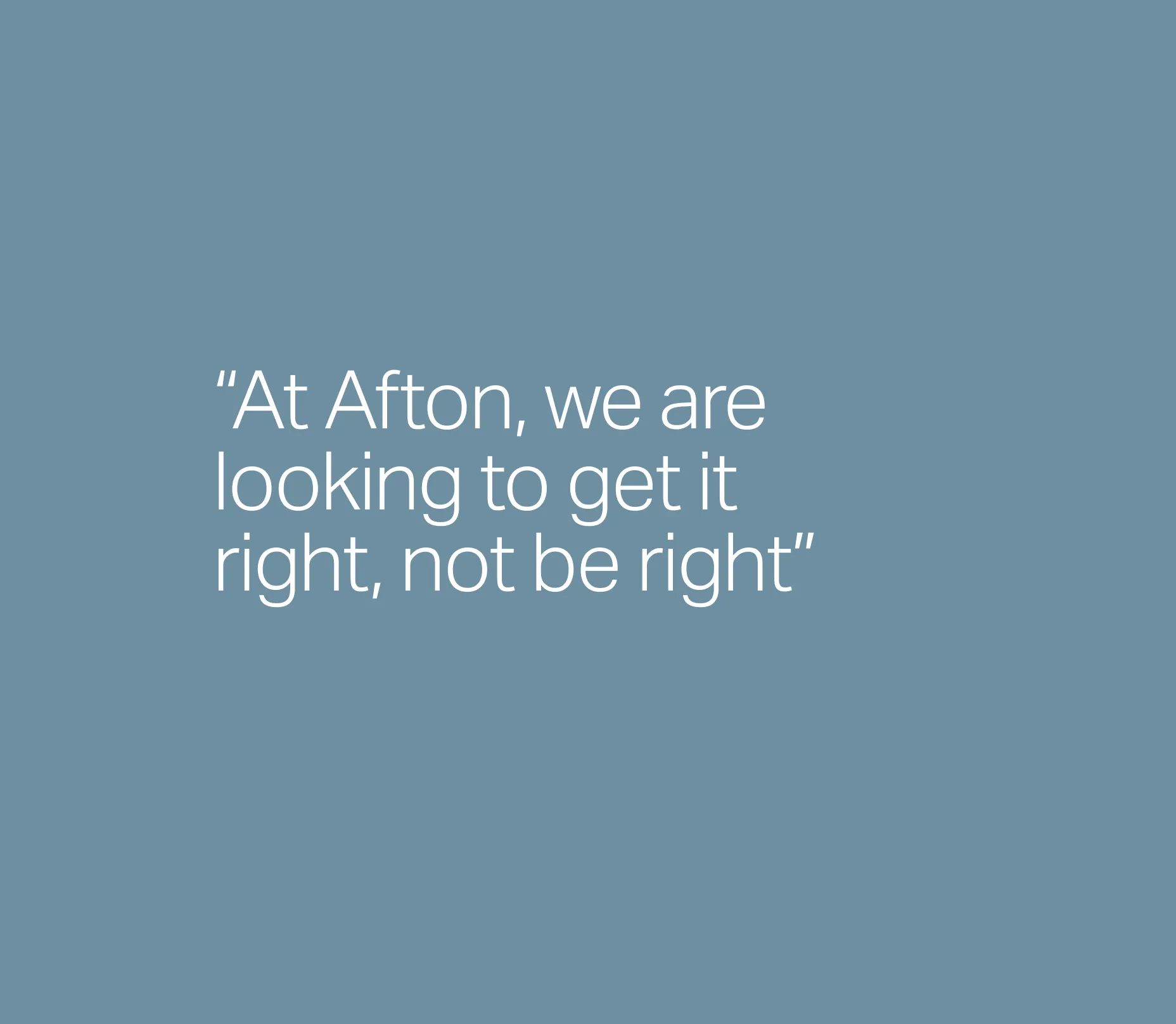 Who we are - Afton Properties