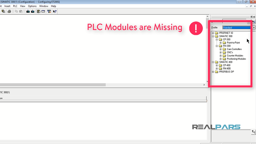 SOLVED - PLC Modules are Missing in the Hardware of STEP7 V5.6 - RealPars