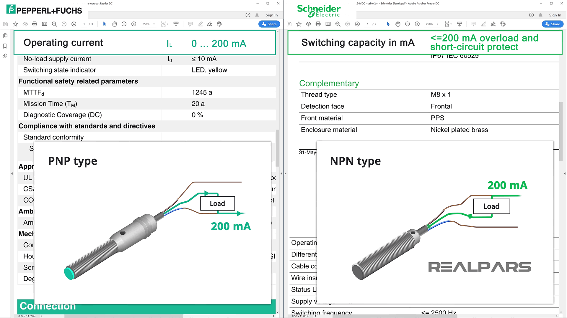 3-wire Inductive Proximity Sensor | How to Read the Datasheet - RealPars