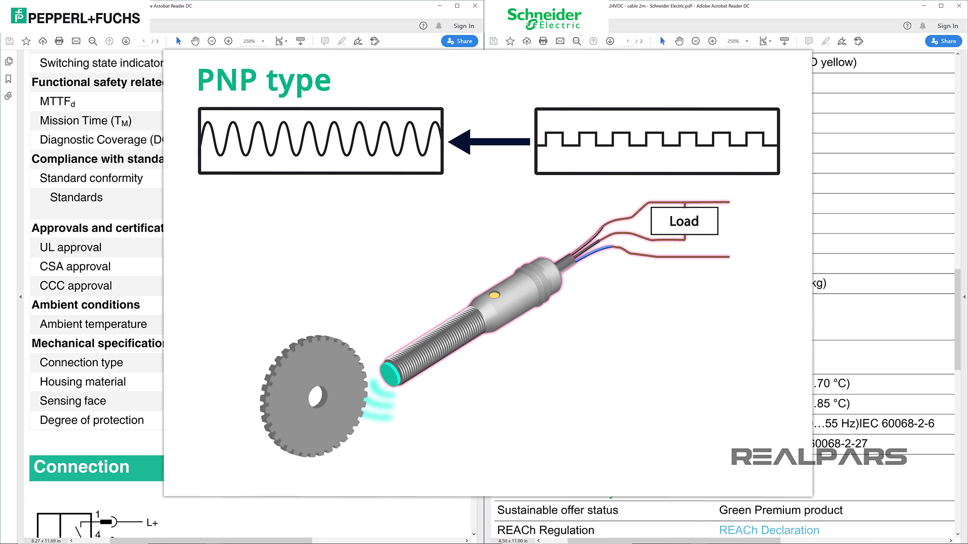 3-wire Inductive Proximity Sensor | How to Read the Datasheet - RealPars