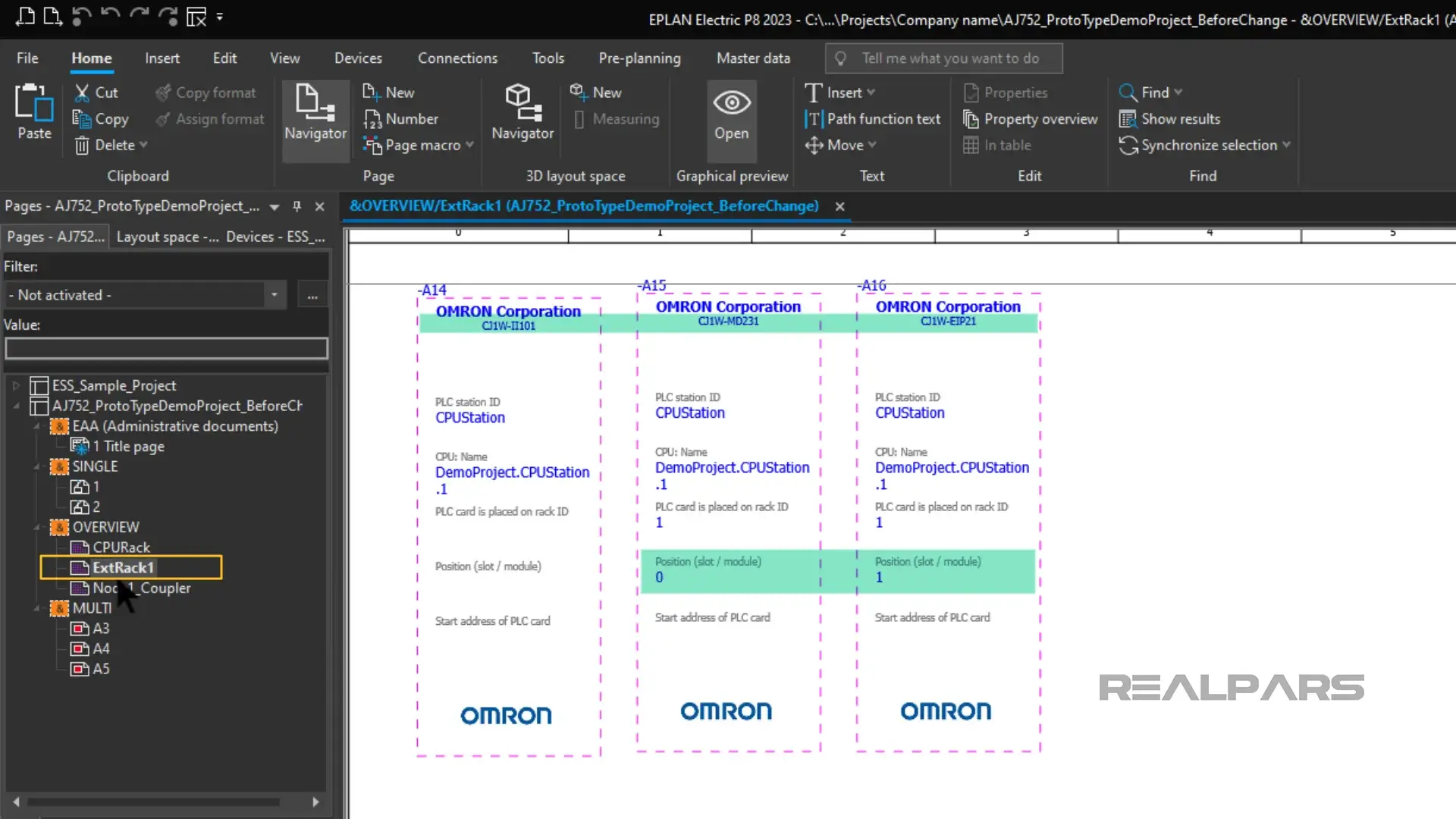 From Electrical Design to Automation: Importing EPLAN Electric P8 into Sysmac Studio - RealPars