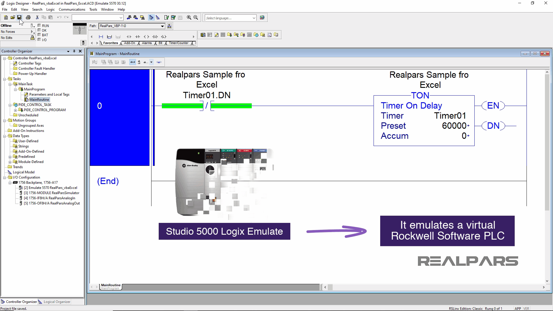 How to Configure Excel READ Communication from PLC (DDE) - RealPars