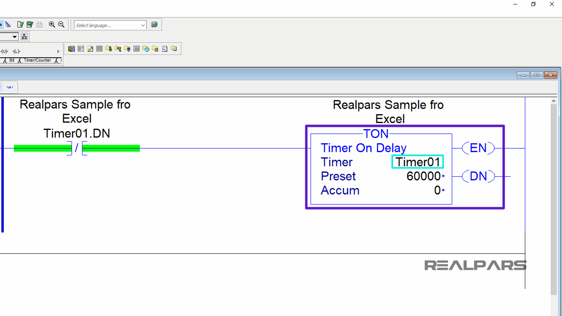 How to Configure Excel READ Communication from PLC (DDE) - RealPars