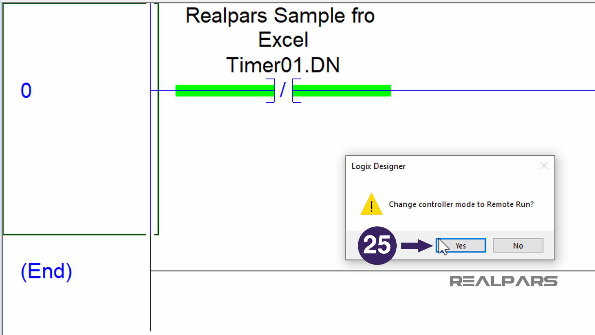 How to Configure Excel READ Communication from PLC (DDE) - RealPars
