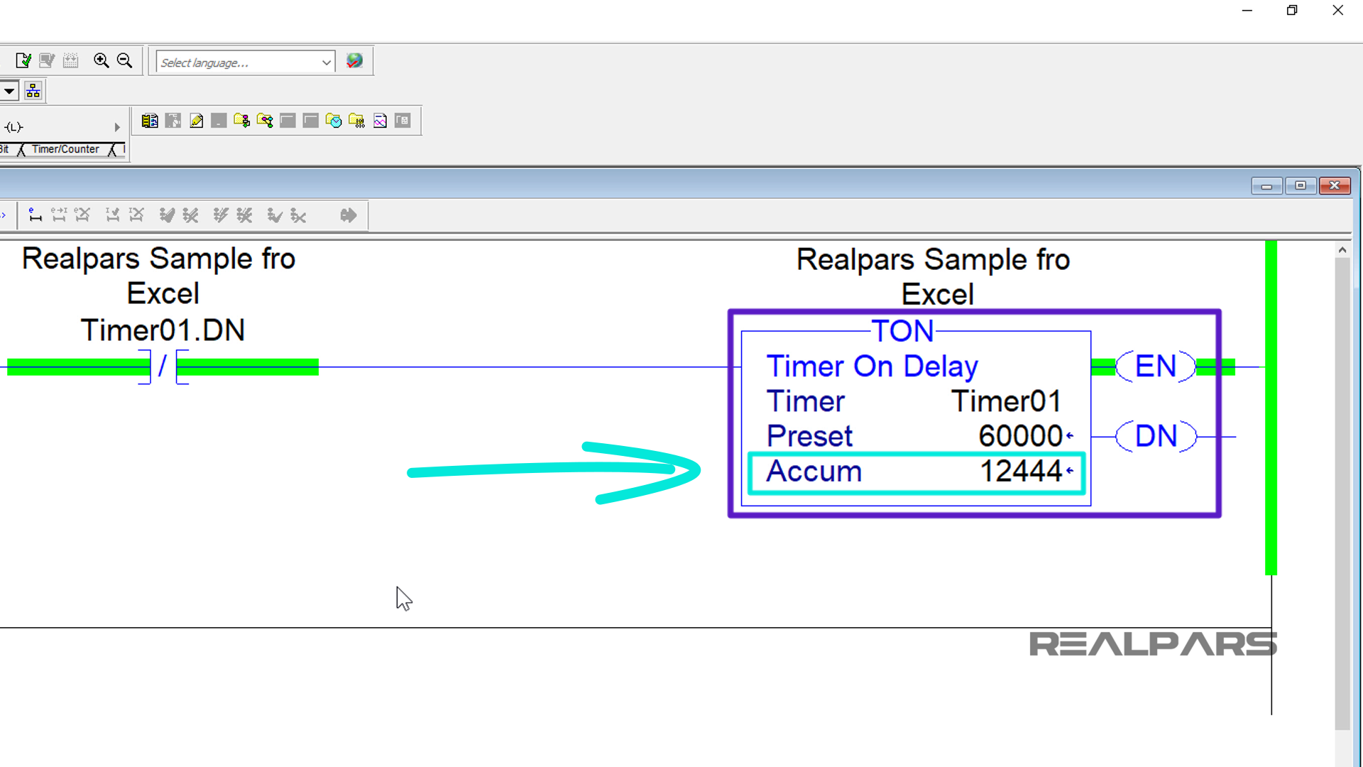 How to Configure Excel READ Communication from PLC (DDE) - RealPars