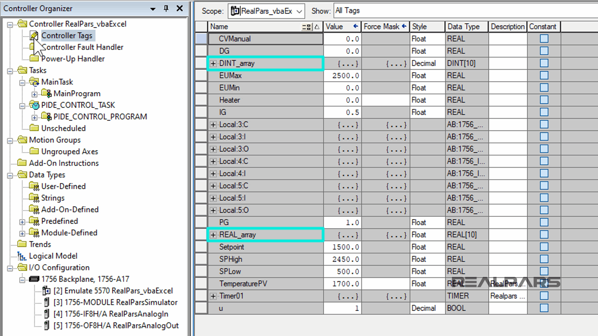 How to Configure Excel WRITE Communication to PLC (VBA) - RealPars