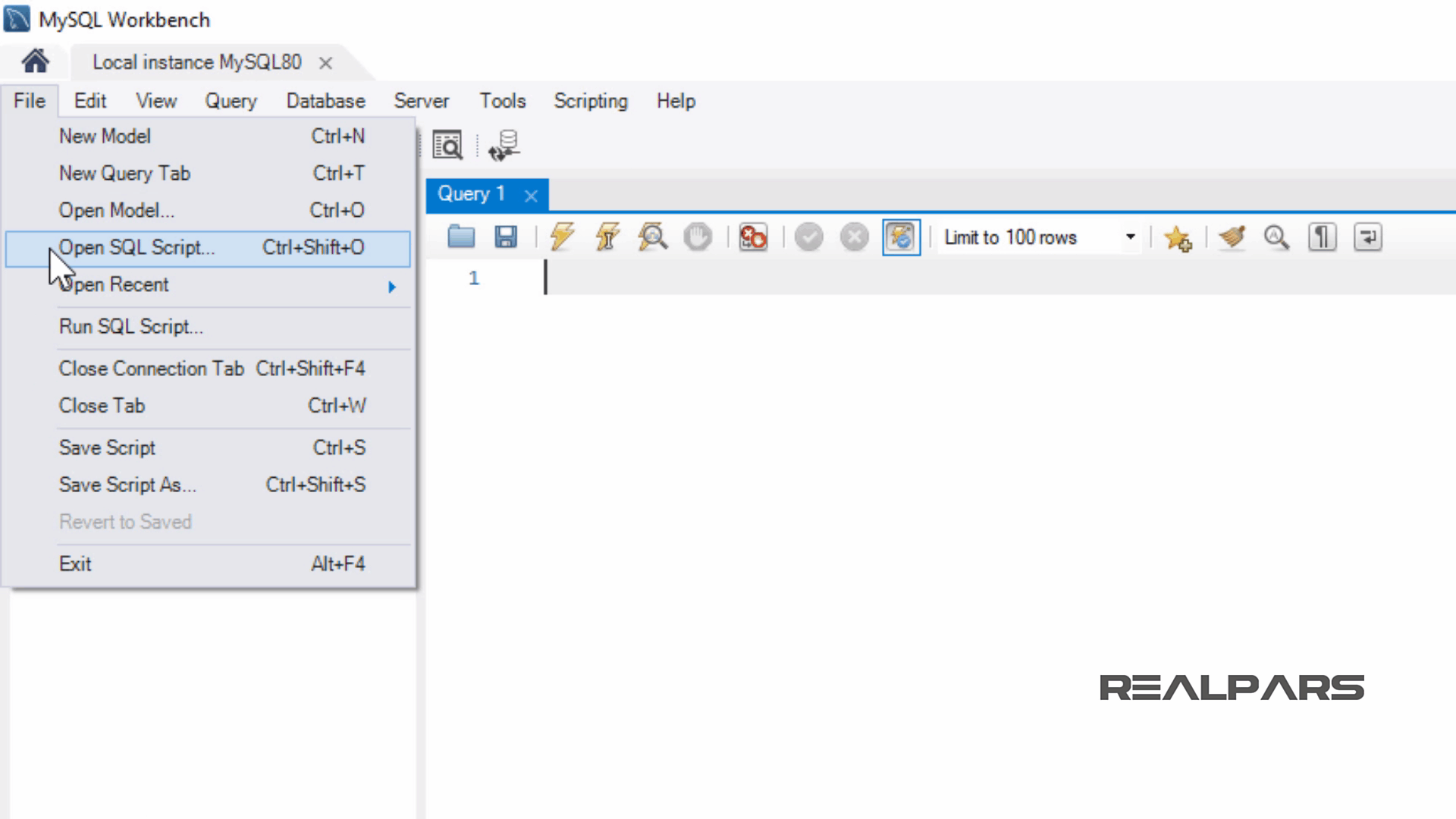 How to Install MySQL and Import a Sample Database (PART 1 of 8) - RealPars