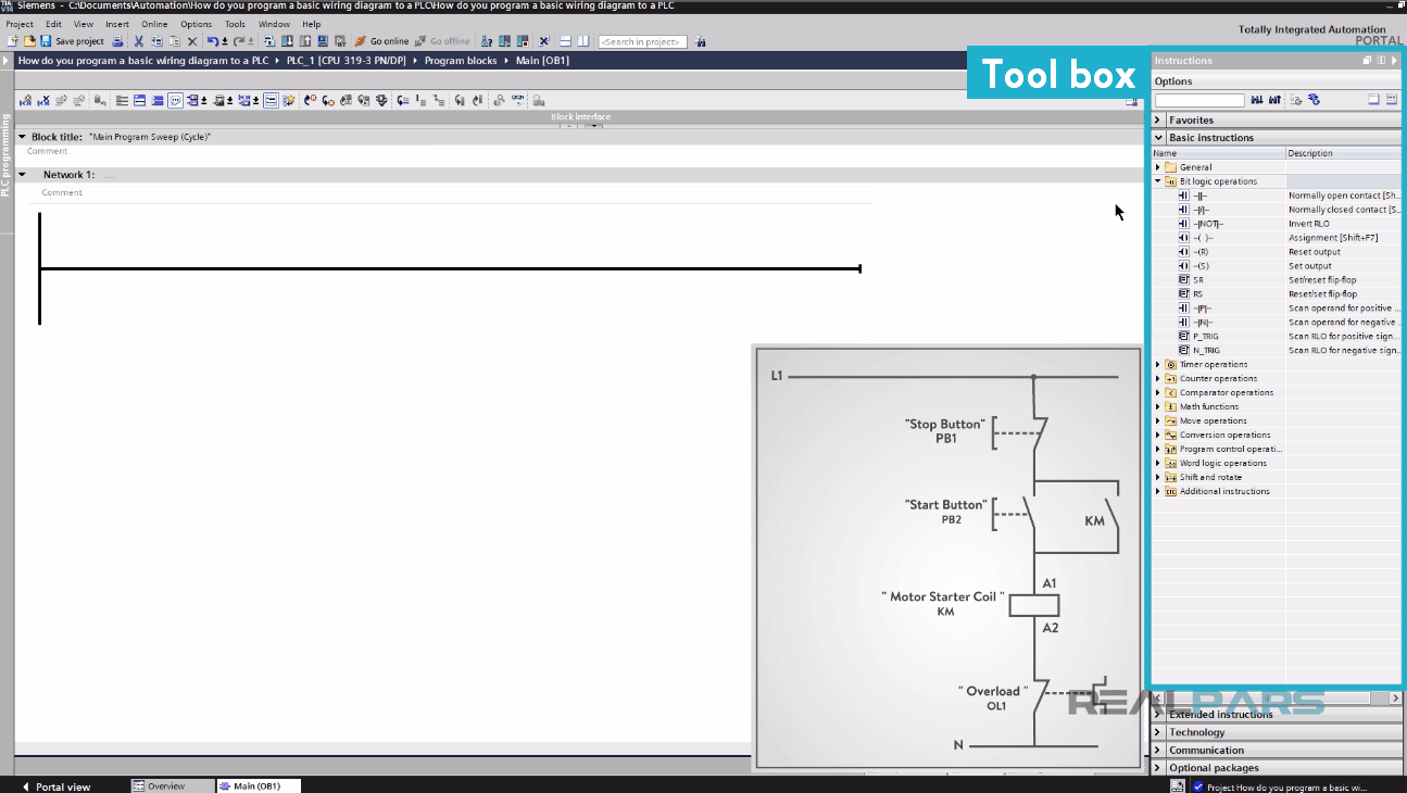 How to Convert a Basic Wiring Diagram to a PLC Program - RealPars