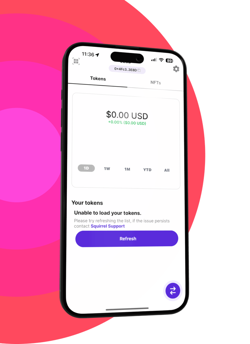 Squirrel Wallet Website