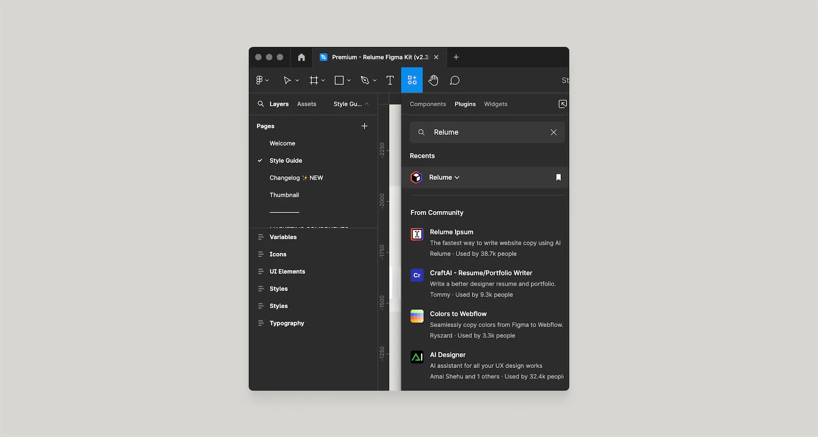 Using the Relume Figma Plugin | Relume Resources