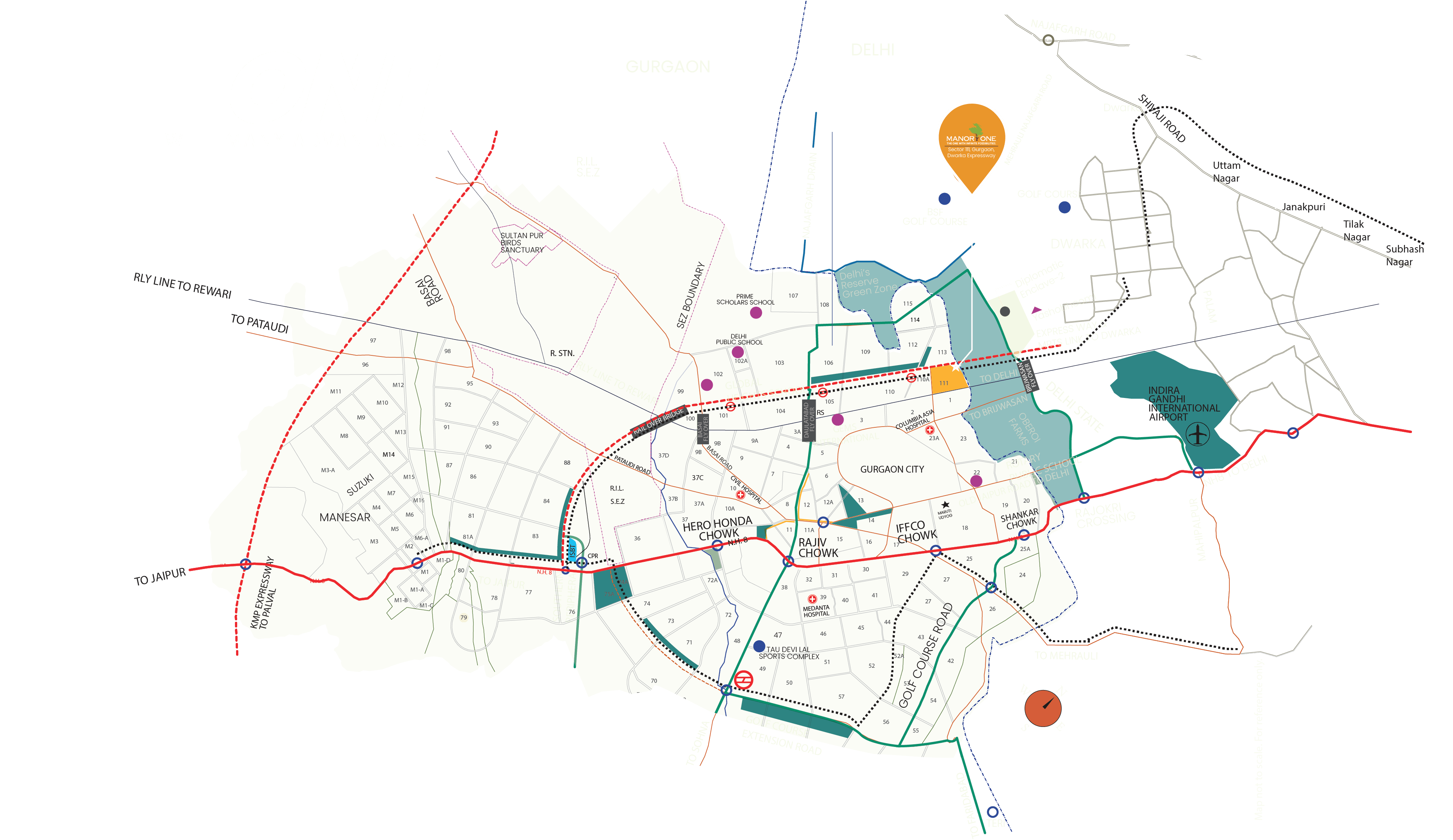 Manor One - with Infinite Possibilities on Dwarka Expressway