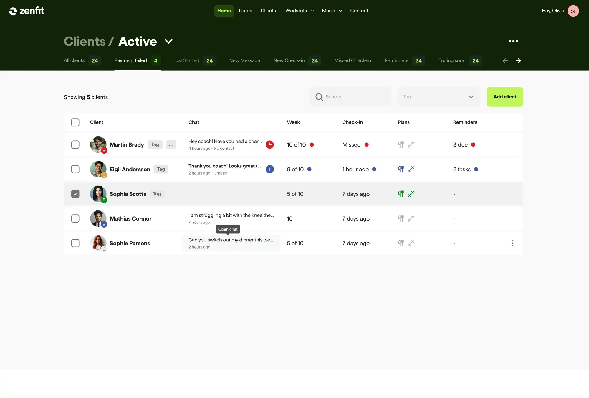 Zenfit - 360° health coaching software