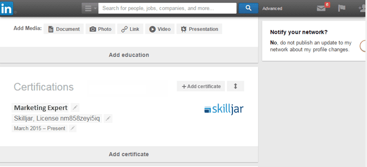 New Feature: LinkedIn Certificates