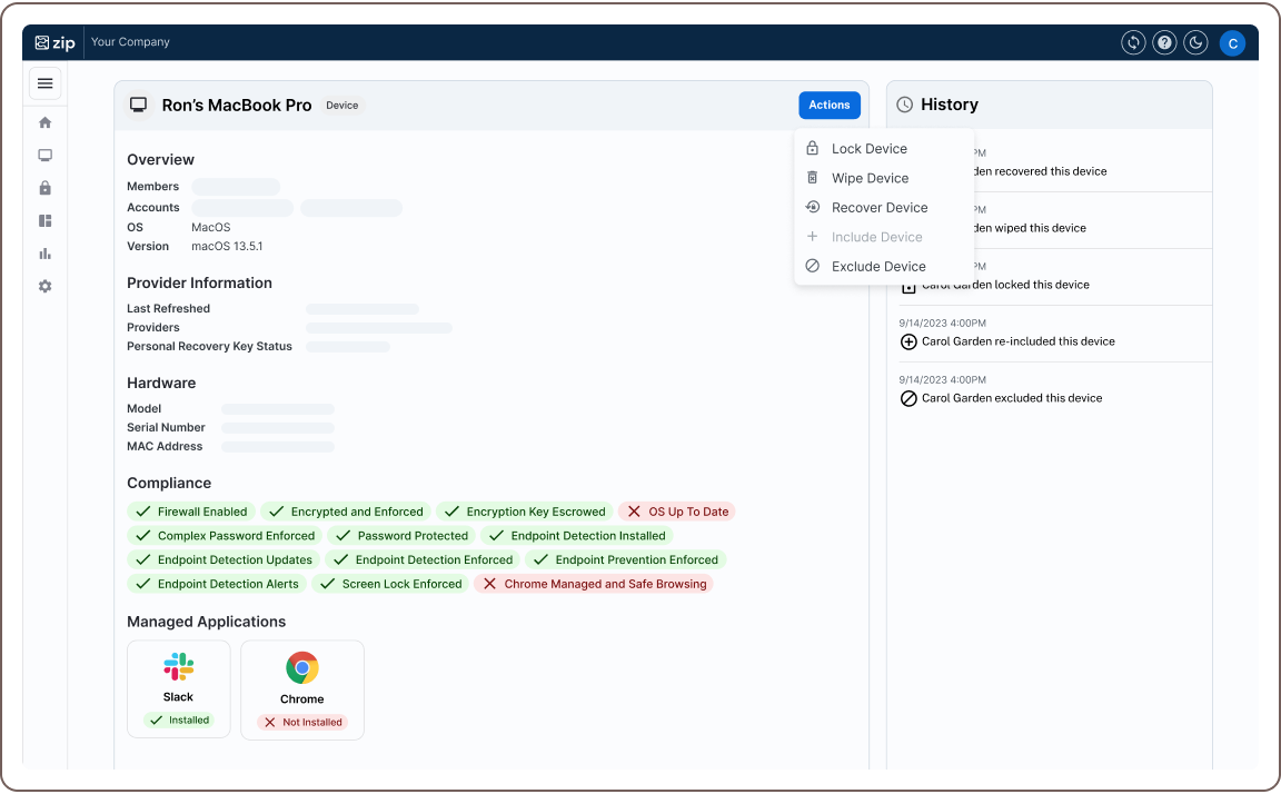 Zip Security: Security, IT, and Compliance Made Easy