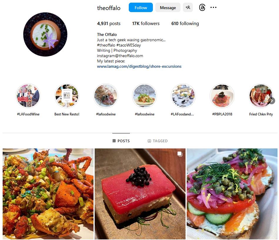 Top 30 Food Influencers in Los Angeles - inBeat Agency
