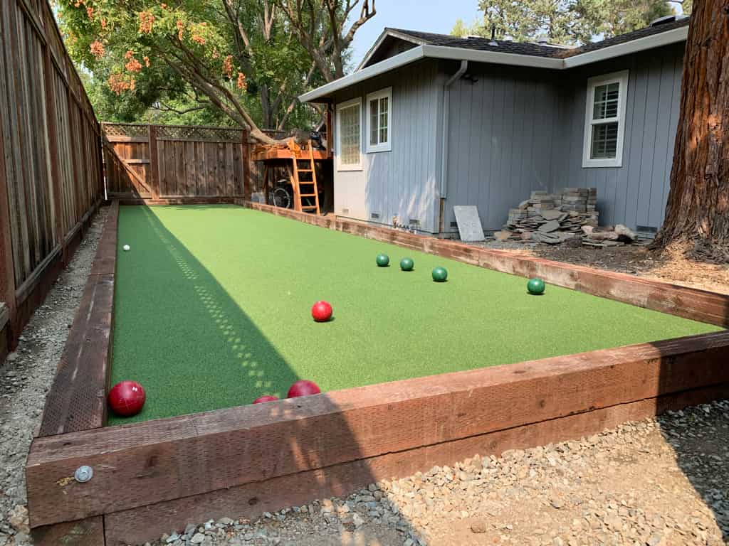 Artificial turf installations for Bocce grass - by Blades of Glory