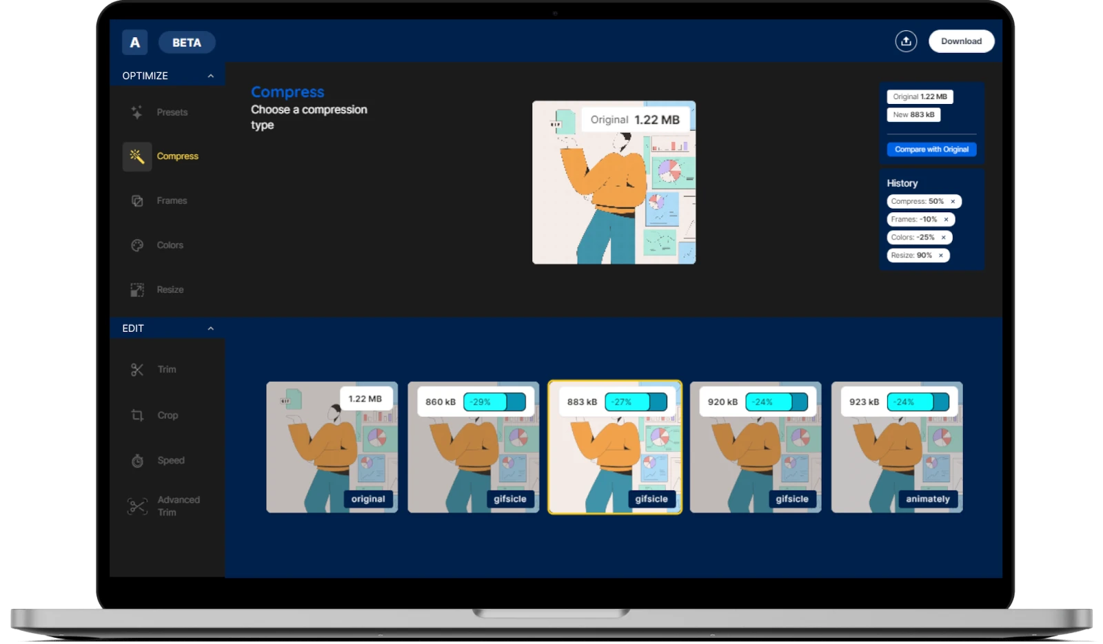 Pro GIF Compression | Animately