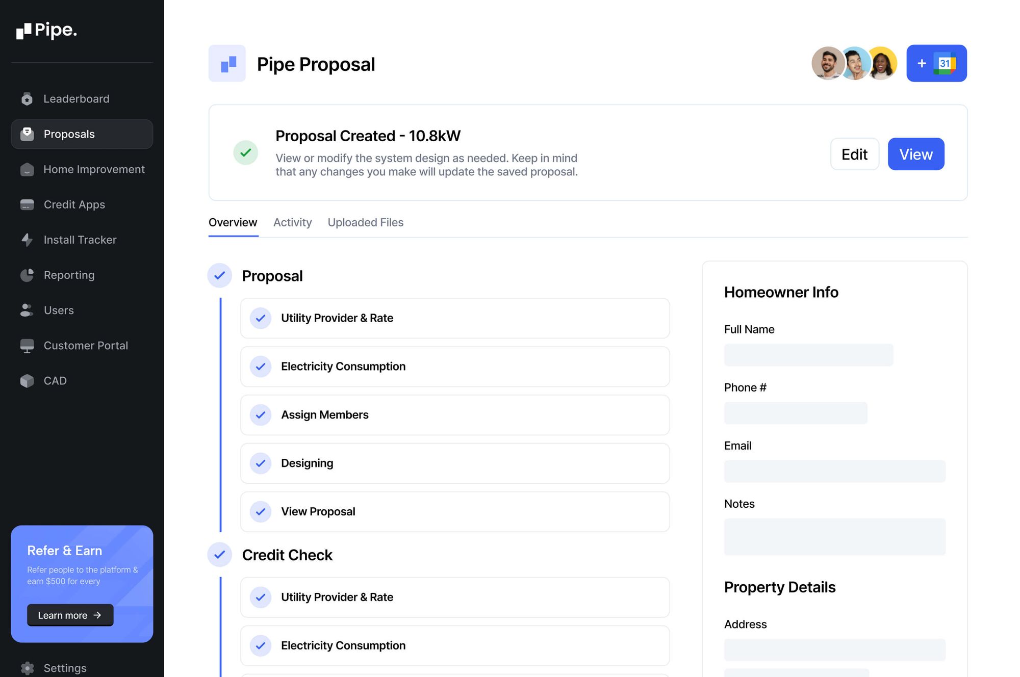 Book a Demo | Pipe Solar