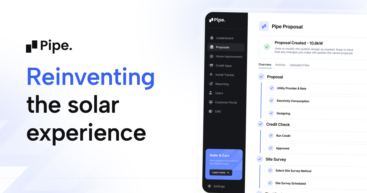 Reinventing the Solar Experience | Pipe Solar