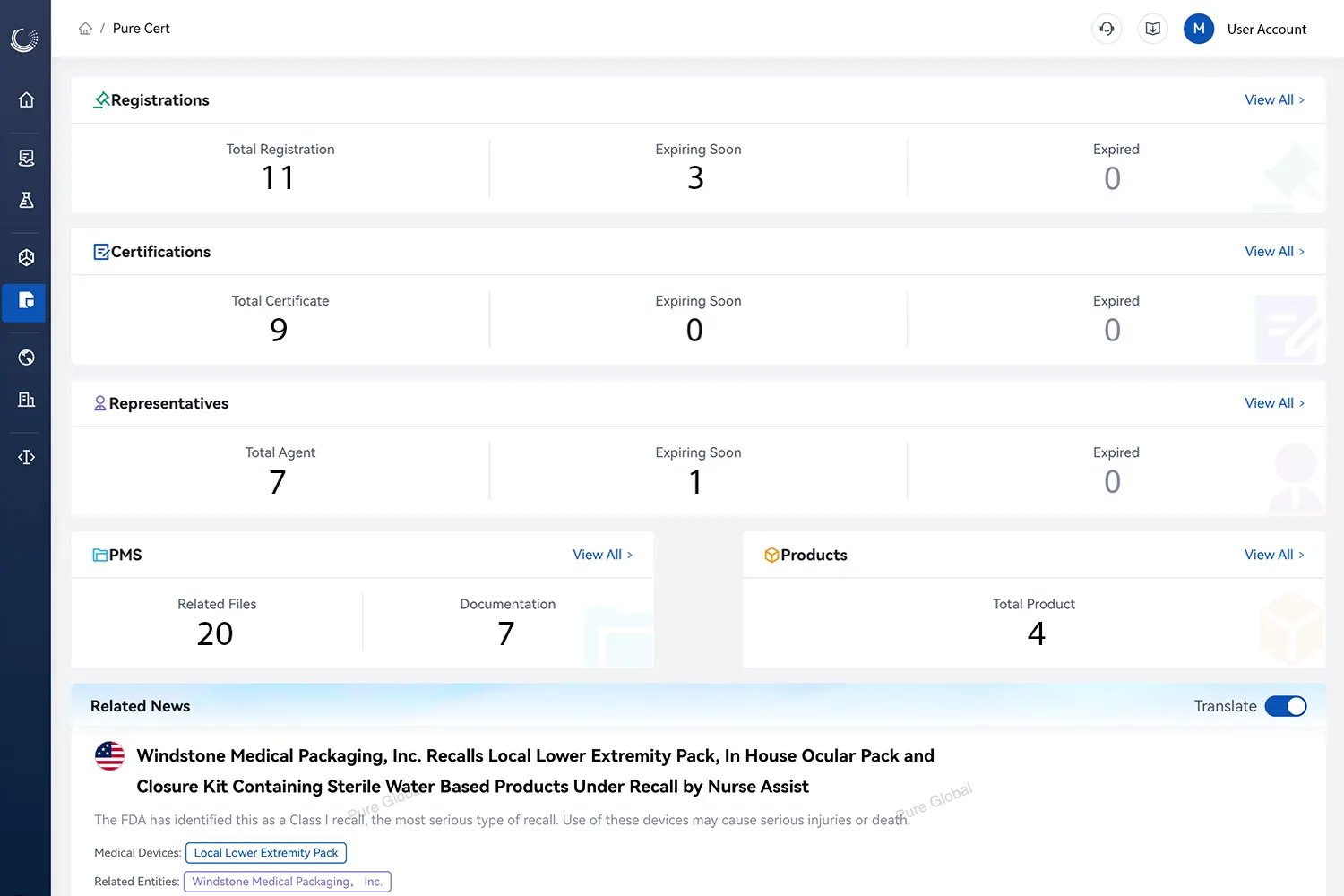 Global Regulatory Intelligence Platform | Pure Global