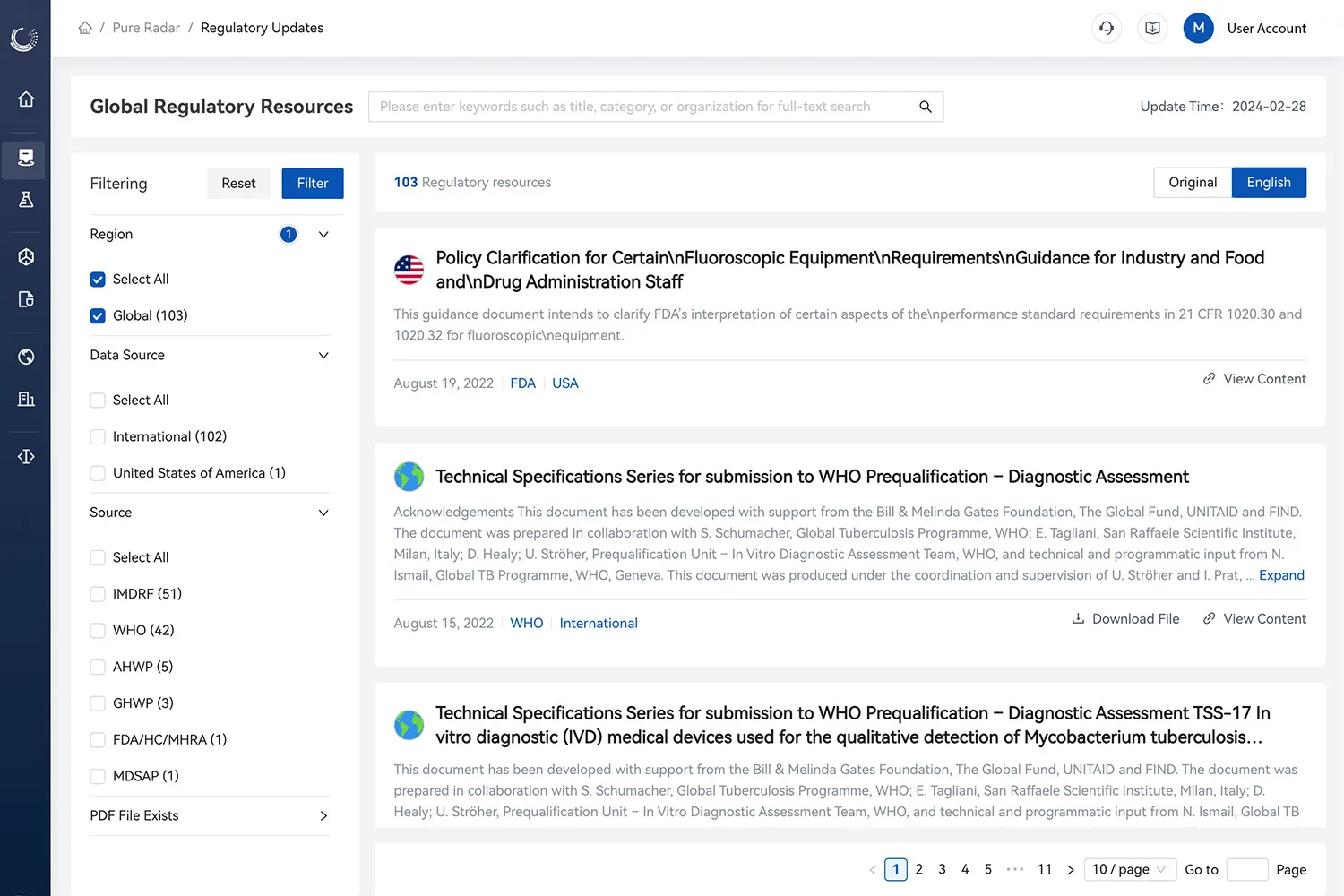 Global Regulatory Intelligence Platform | Pure Global